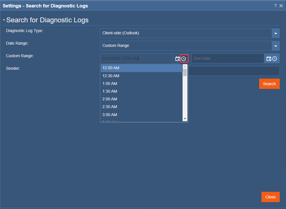 Diagnostics Logs – Exclaimer Knowledge Base